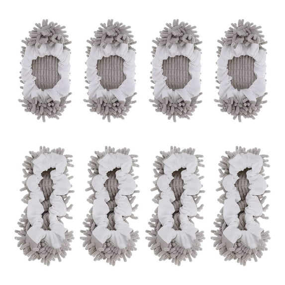 8 Pcs Mop Slippers Socks Floor Cleaning,Microfiber Shoe Covers dust ...