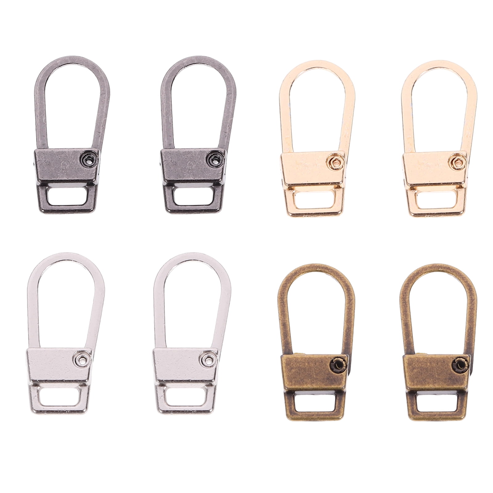 8 Pcs Movable Zipper Pull Tab Clothing Labels Head for Luggage Supplies ...