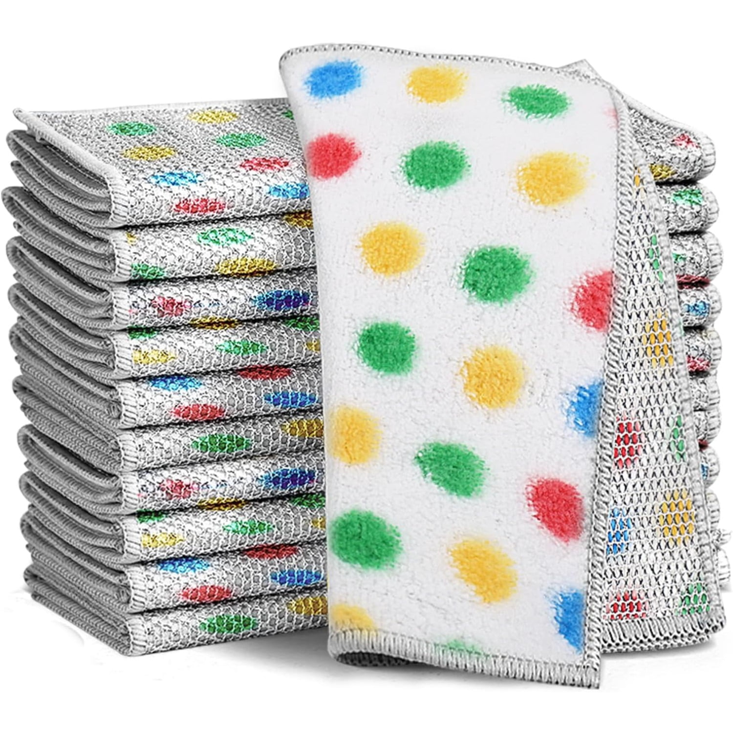 8 Pcs Multipurpose Wire Dishwashing Rags,New Upgrade Non Scratch Wire ...