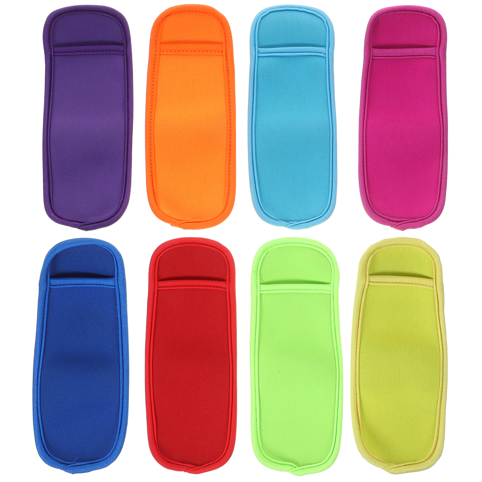 8 Pcs Neoprene Ice Popsicles Covers Sticks Sleeves Diving Fabric Cold ...