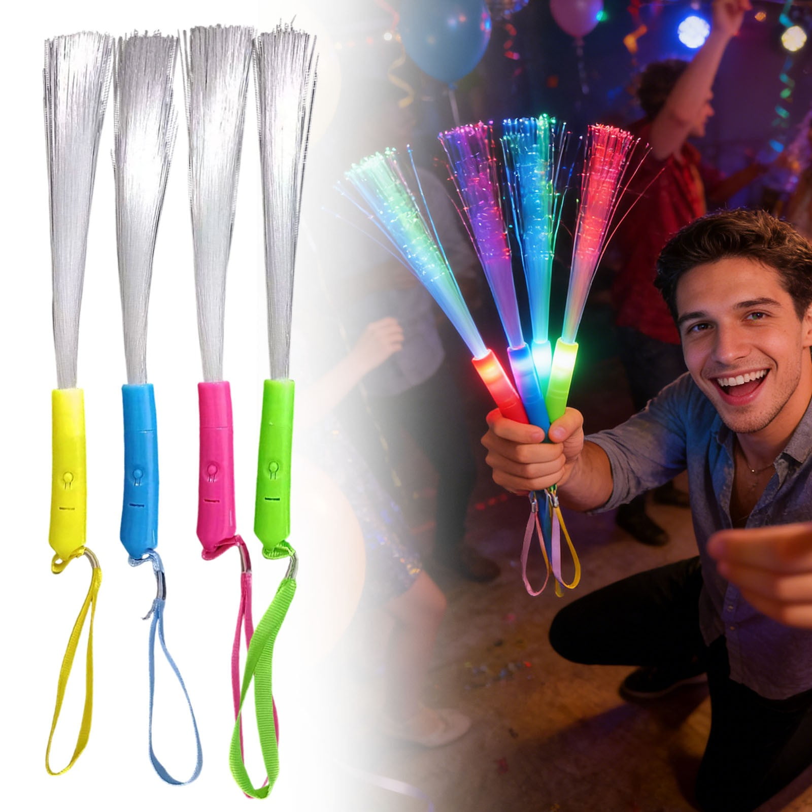8 Pcs New Years Eve Glow Sticks Toys Party Favors Supplies for ...