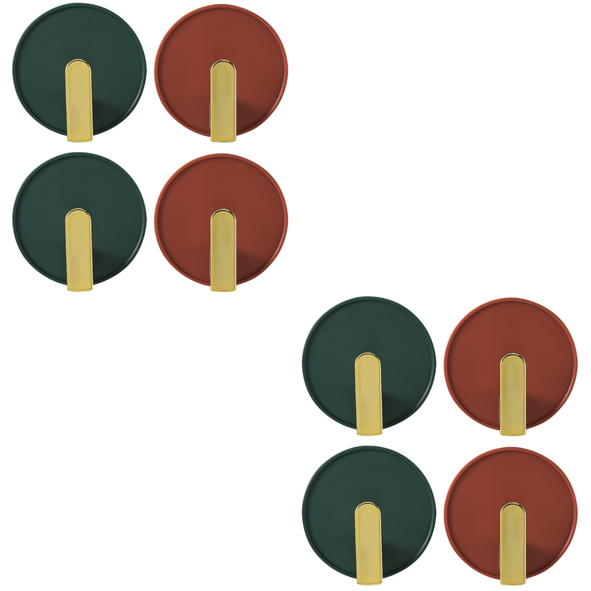 8 Pcs No Punching Sticky Hook Hat Clothing Hanger Coat Hangers Suction ...