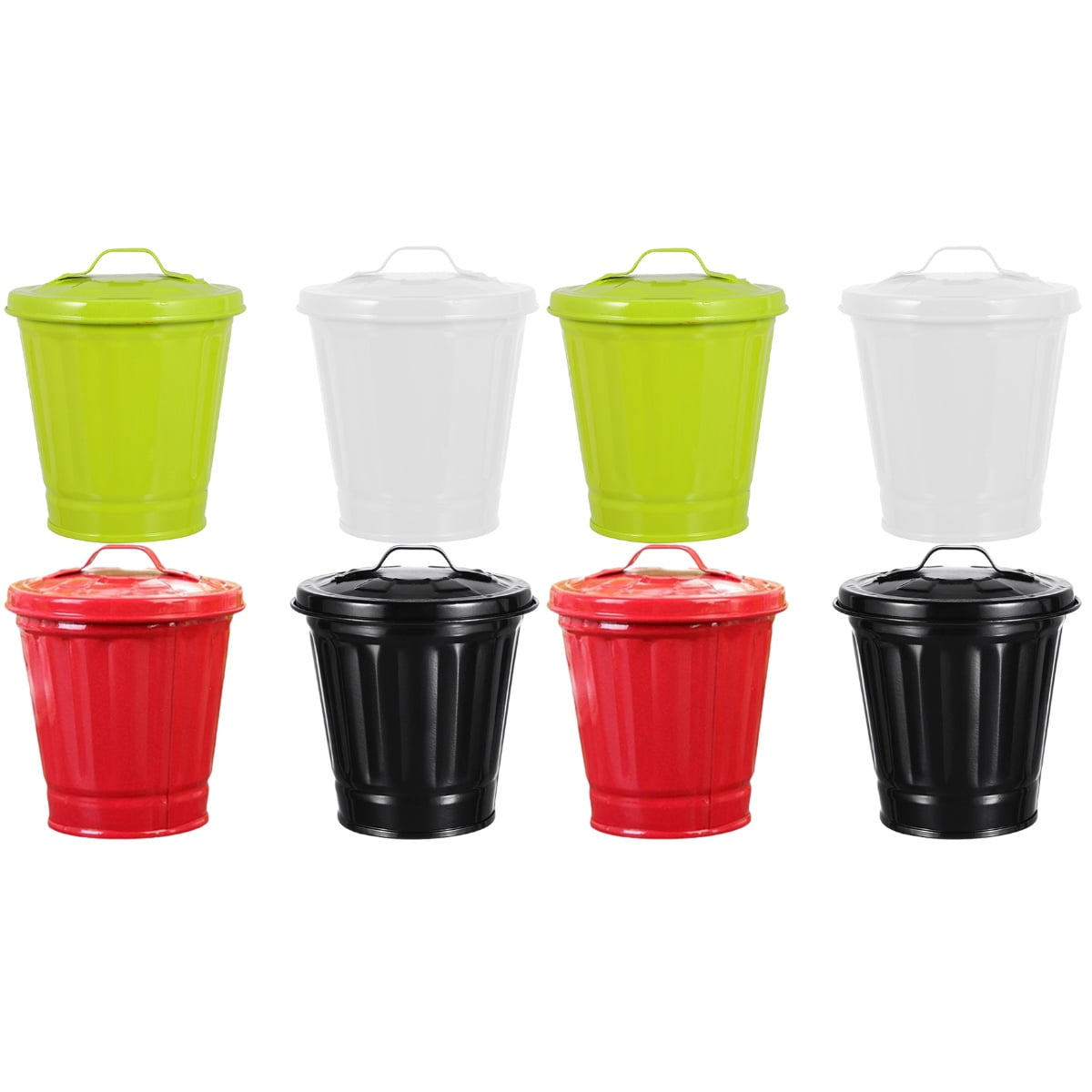 8 Pcs Office Decor Desktop Trash Can Farmhouse Decorations Flower Pot ...