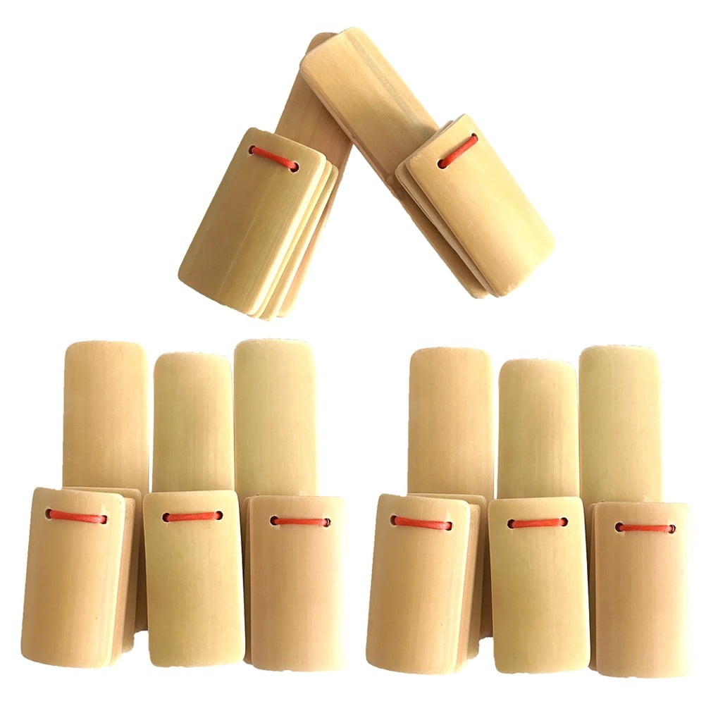 8 Pcs One Clapping Bamboo Chinese Instruments Child - Walmart.com