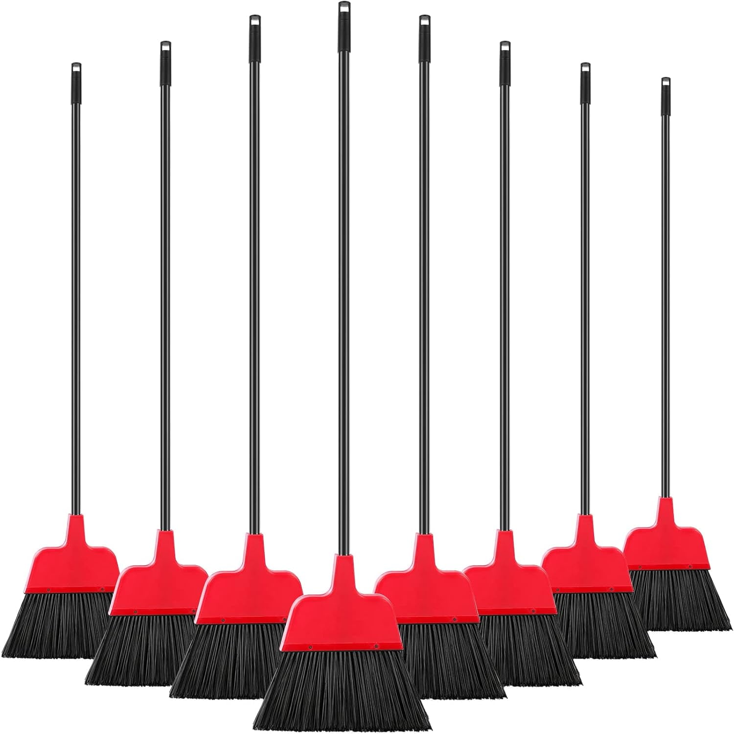 8 Pcs Outdoor Broom for Floor Cleaning 54 Inch Commercial Heavy Duty ...