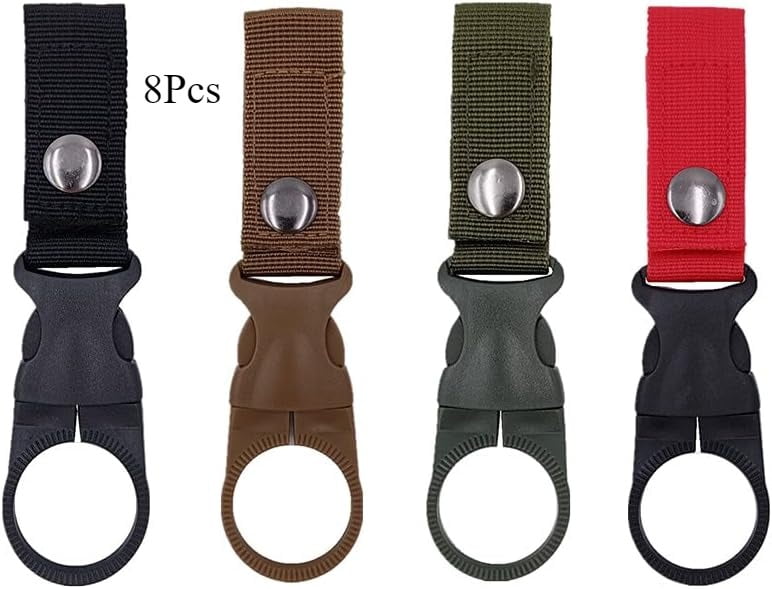8 Pcs Outdoor Tactical Nylon Beverage Bottle Strap Buckle, Portable ...
