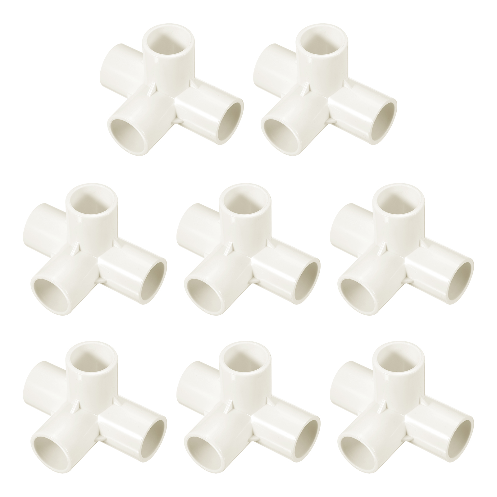 8Pcs Fitting, 4 Way Fitting 20mm Connectors Elbow Pipe Fittings ...