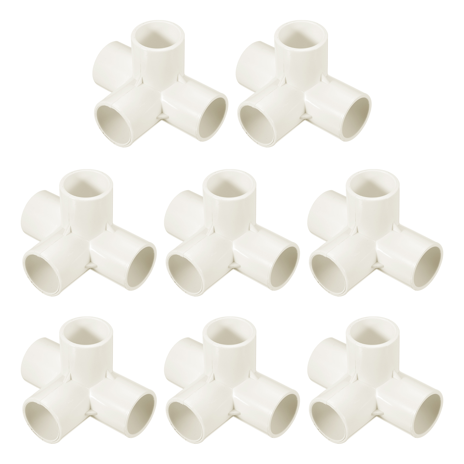 8Pcs Fitting, 4 Way Fitting 25mm Connectors Elbow Pipe Fittings ...