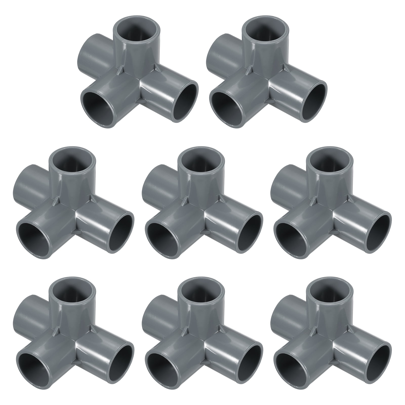 8 Pcs PVC Fitting, 4 Way PVC Fitting 25mm PVC Connectors PVC Elbow PVC ...