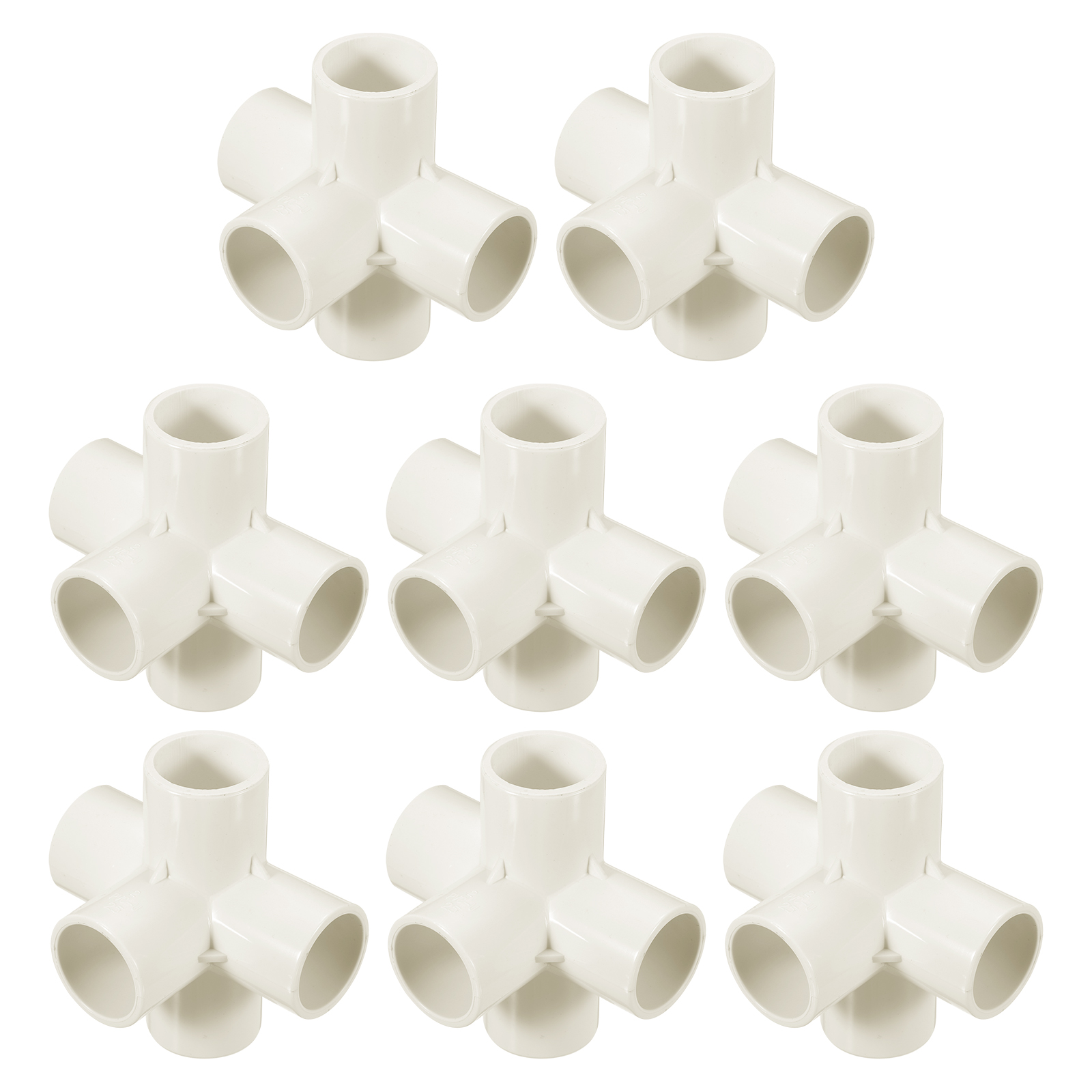 8Pcs Fitting, 5 Way Fitting 25mm Connectors Elbow Pipe Fittings ...