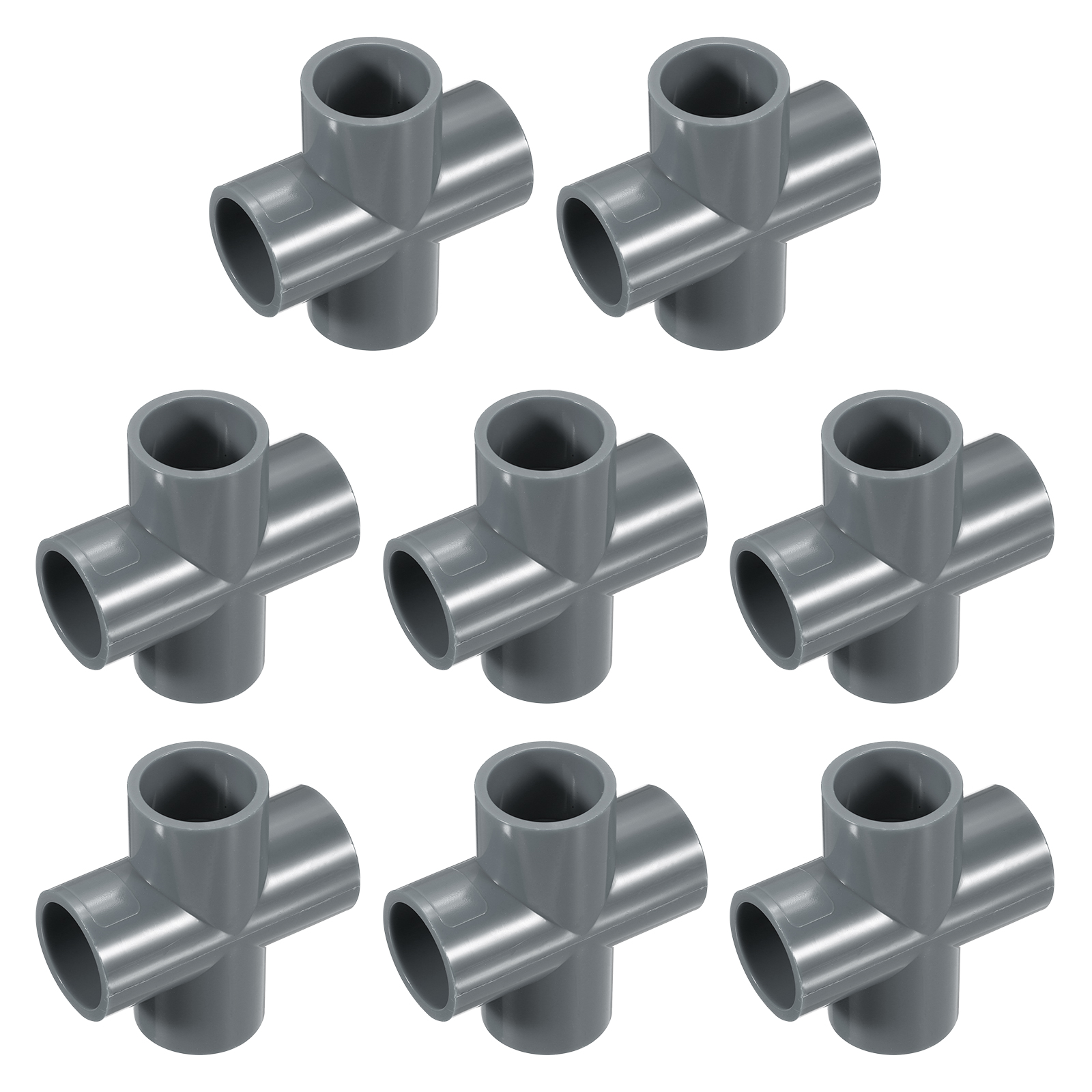 8 Pcs PVC Fitting, Cross 4 Way PVC Fitting 20mm PVC Connectors PVC ...