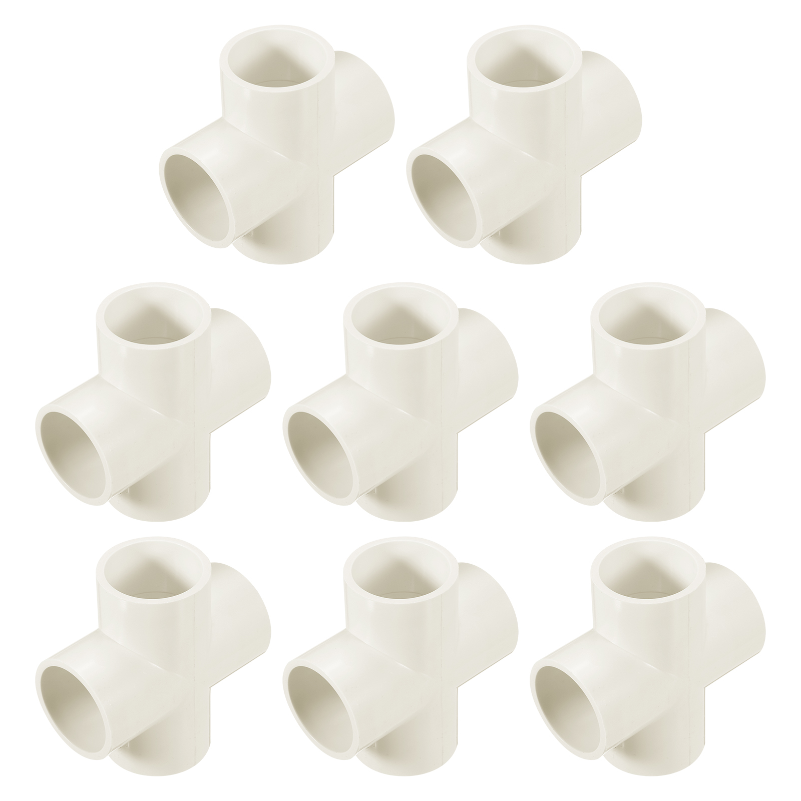 8 Pcs PVC Fitting, Cross 4 Way PVC Fitting 32mm PVC Connectors PVC ...