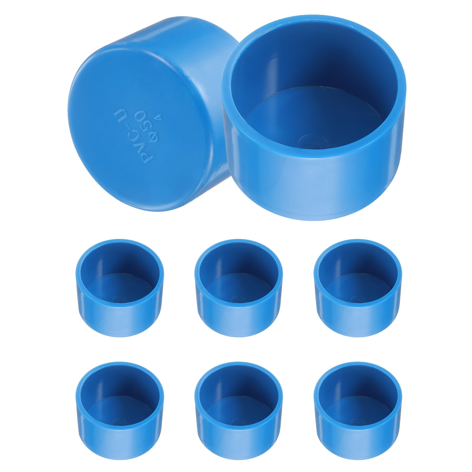 8 Pcs PVC Pipe End Cap Fitting, 50mm/2" ID Furniture Grade Pipe End Cap ...