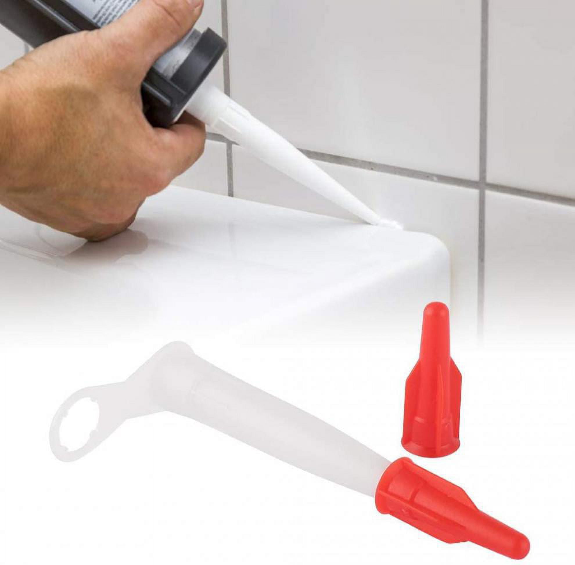 8 Pcs/Pack Spare Glue Nozzles Silicone Tube Nozzle Caulk Caps Re ...