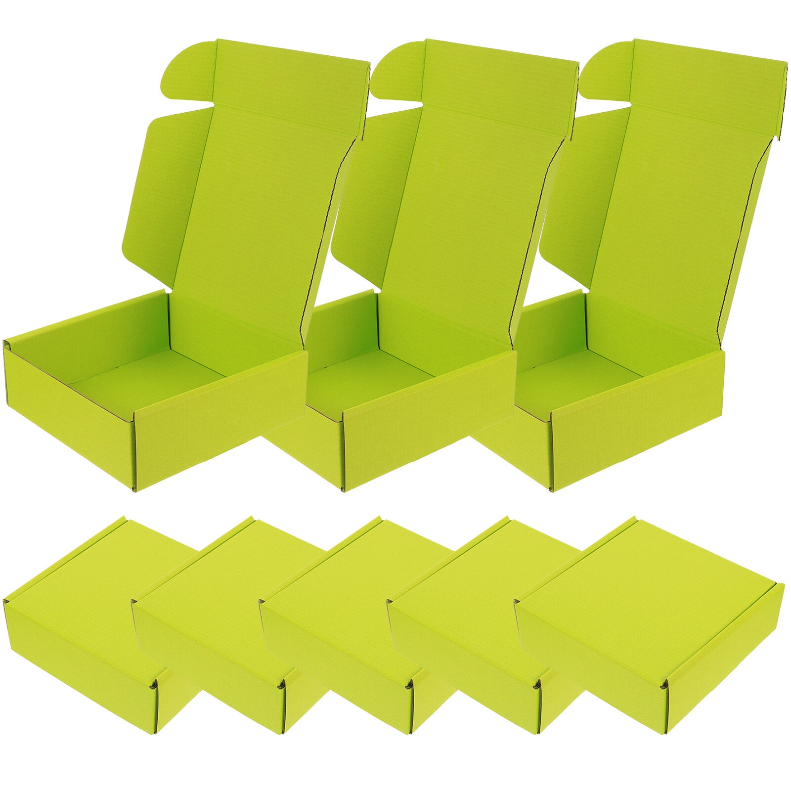 8 Pcs Packing Boxes Corrugated Gift Wrapping Cube Small Mailing ...