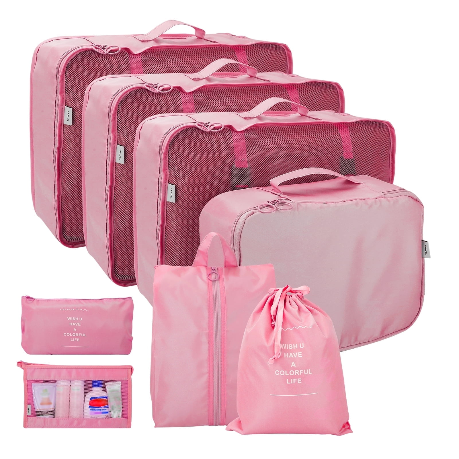 8 Pcs Packing Cubes Luggage Packing Organizers for Travel Lightweight ...