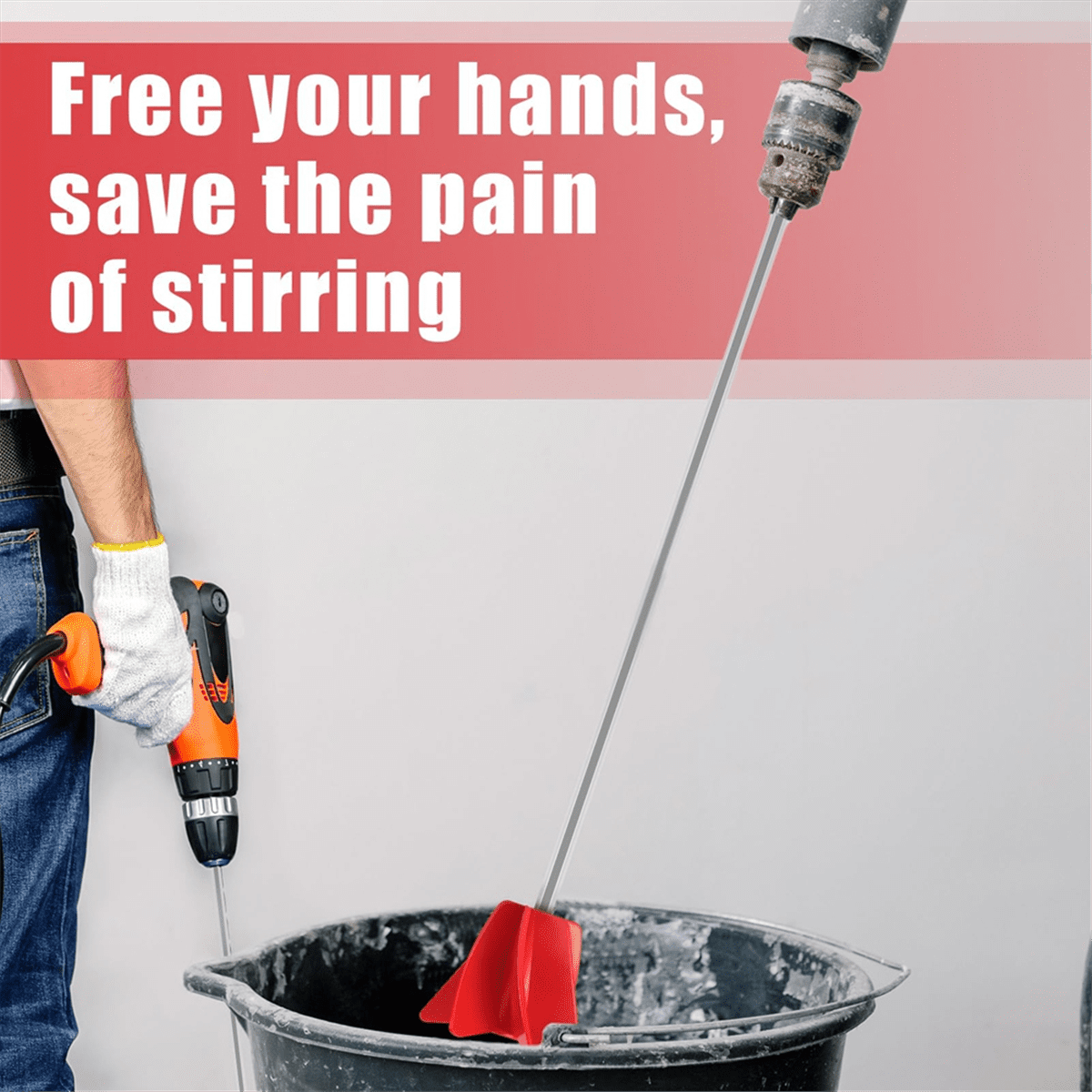 8 Pcs Paint Stirrer for Drill, Drill Mixer Attachment, Epoxy Mixer ...