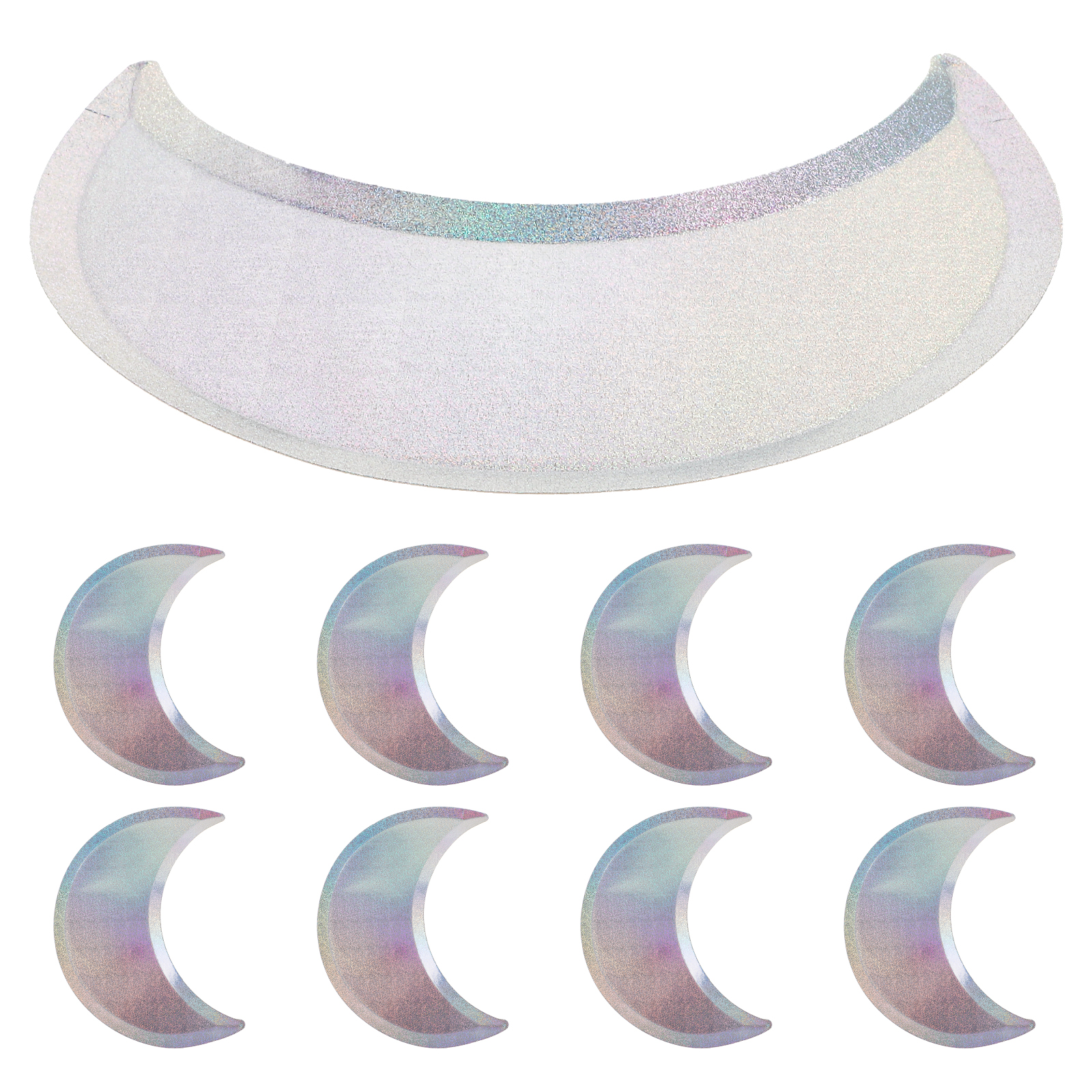 8 Pcs Pan Moon Plates Half Moon Plate Baby Child 24.00X17.00X0.20CM ...