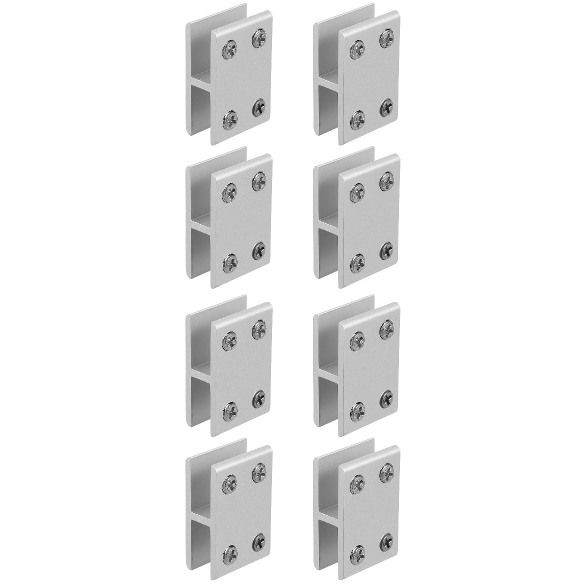 8 Pcs Panel Fixing Clamp Adjustable Shelves Glass Shelf Aluminum Alloy ...