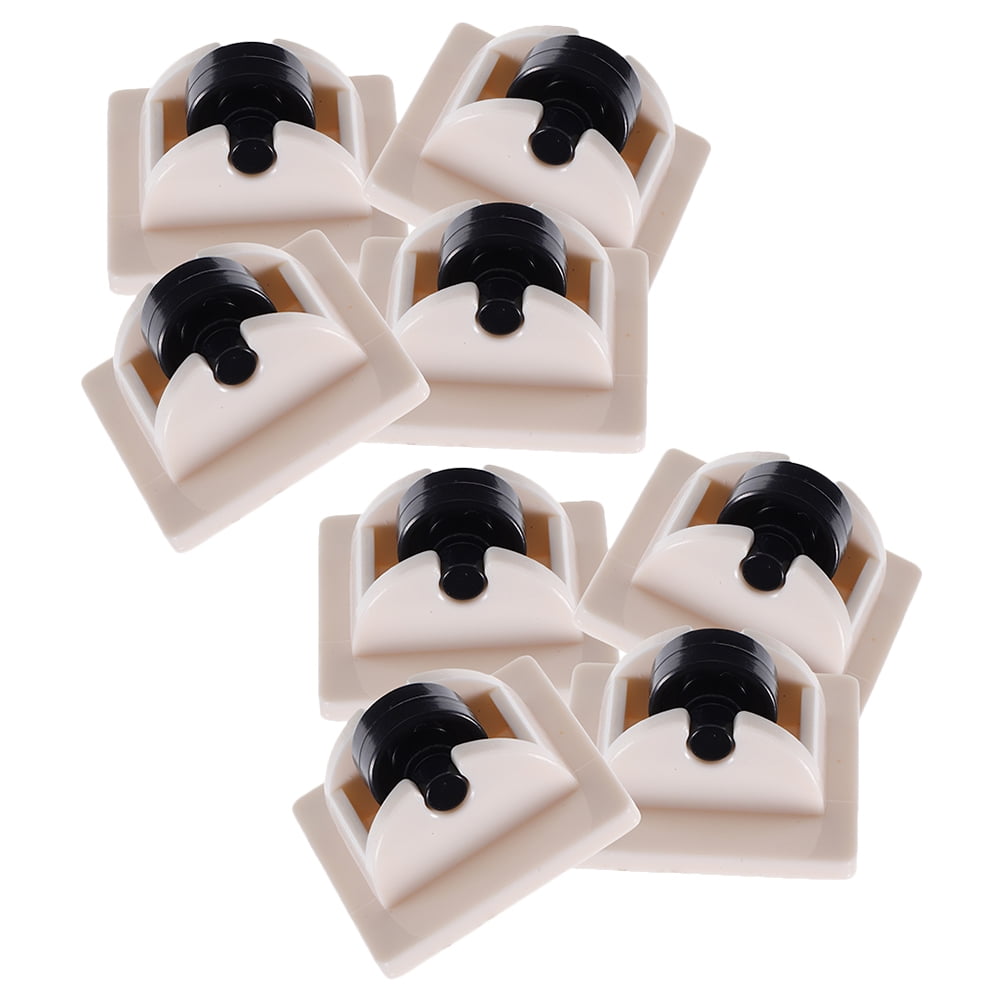 8 Pcs Paste One-way Wheel Household Casters Appliance Wheels Furniture ...
