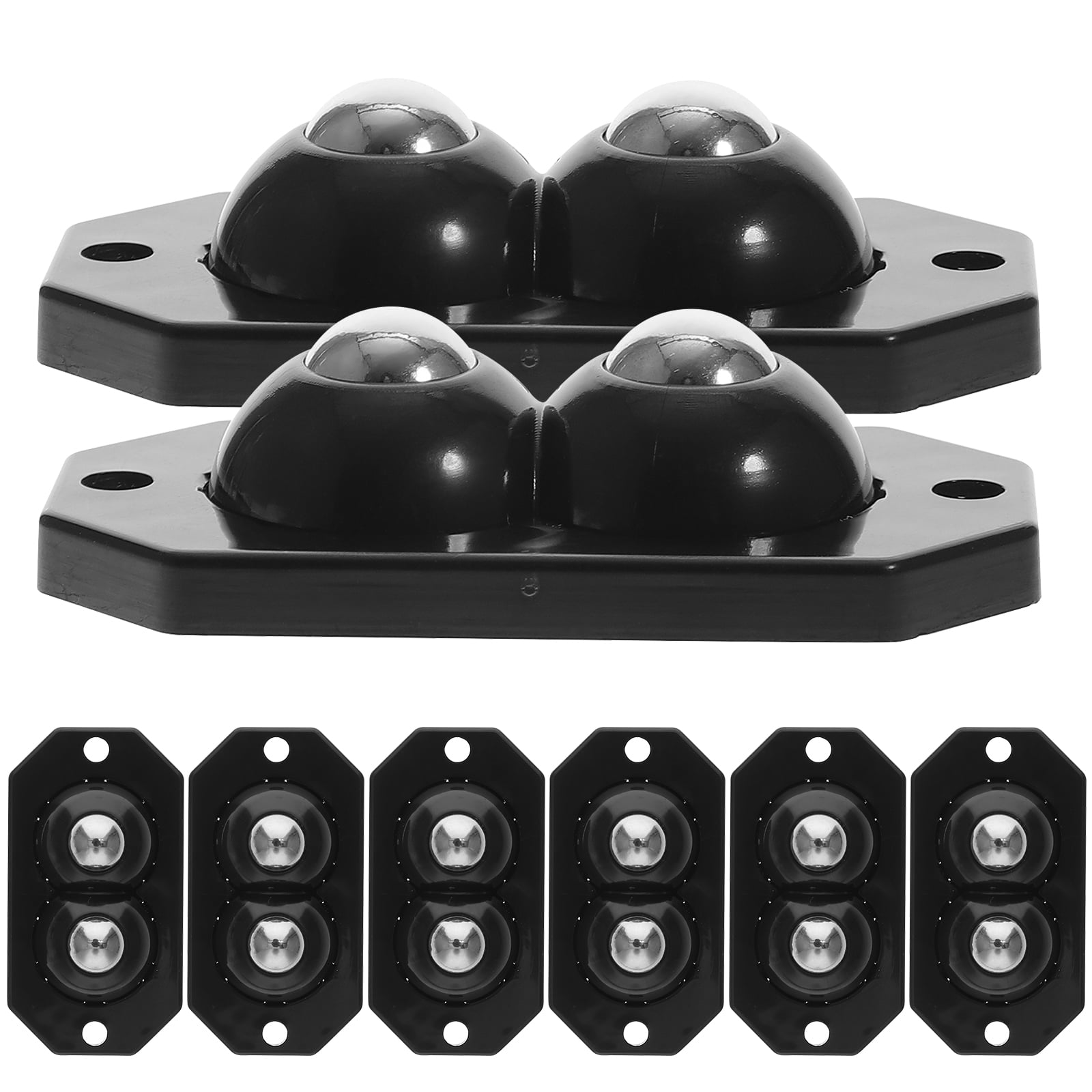 8 Pcs Universal Swivel Caster Wheels for Garbage Can, Kitchen, Home ...