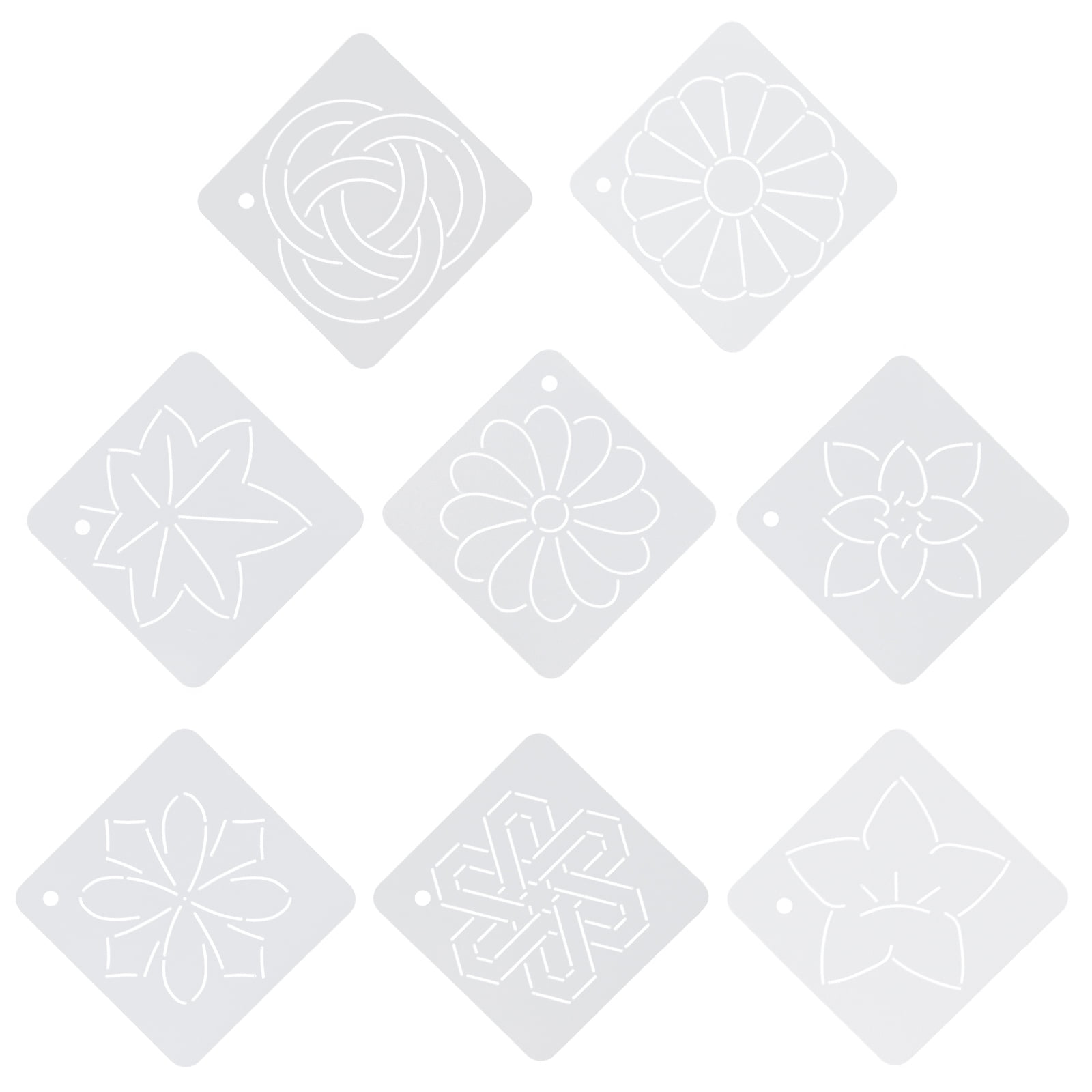 8 Pcs Patchwork Template Movement Sewing Machine Quilt Quilting Frames ...