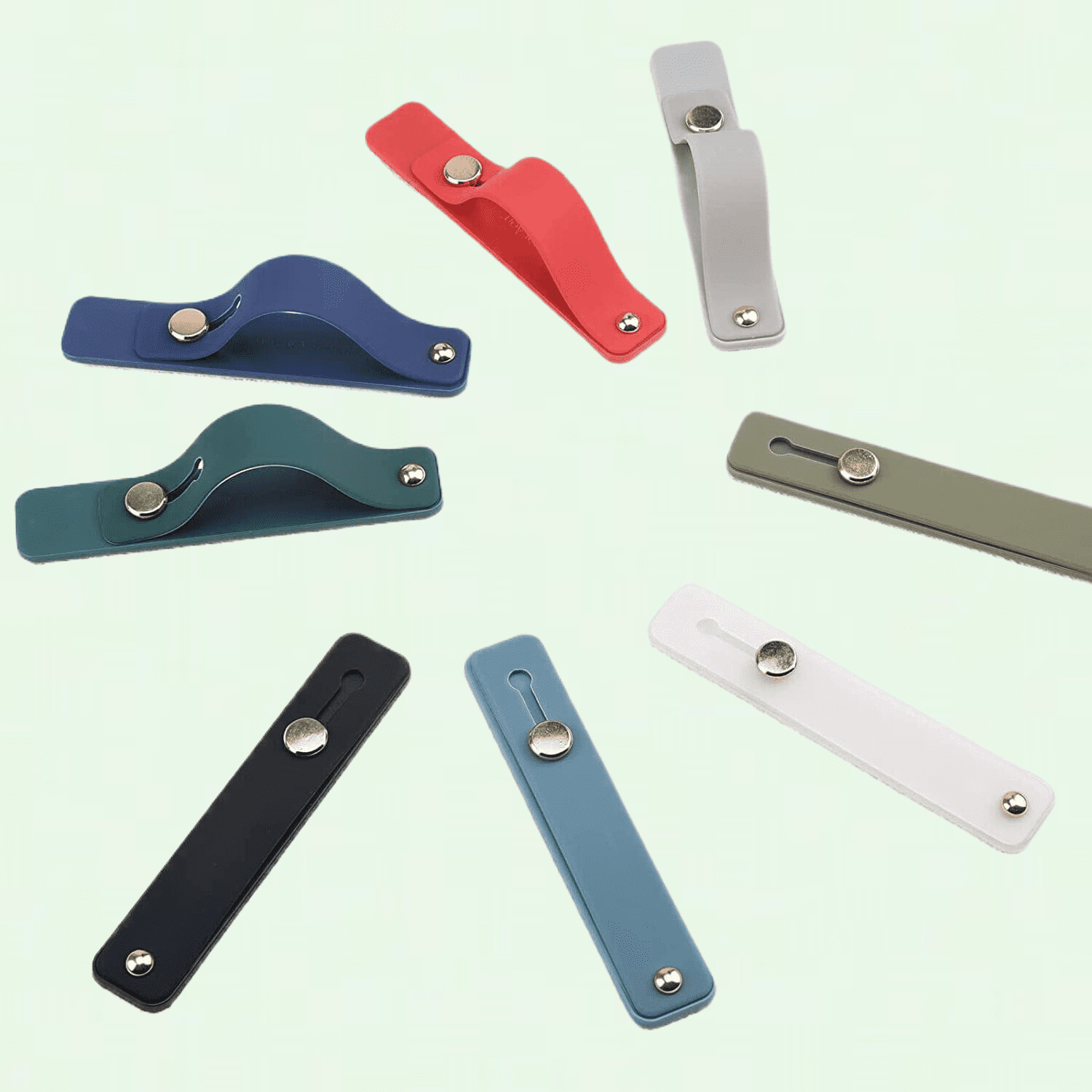 8 Pcs Phone Finger Grip Holder Cell Phone Strap Slides Flat Stander ...