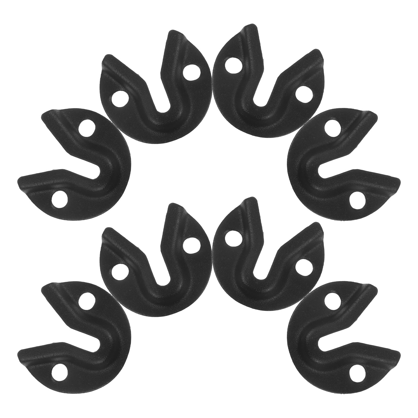 8 Pcs Picture Frame Clock Heavy Duty Metal Keyhole Bracket Black ...