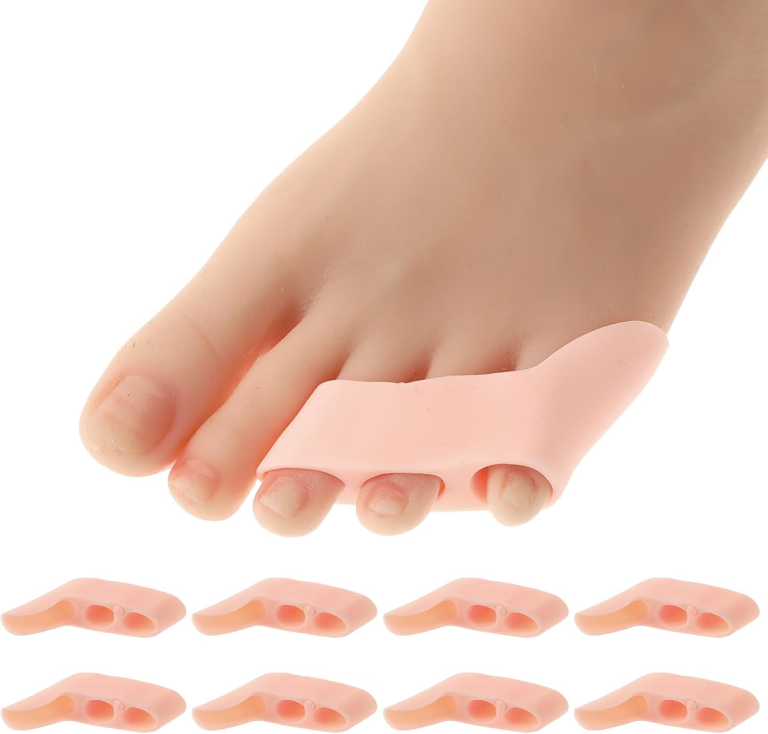 8 Pcs Pinky Toe Separator Bunion Corrector Toe Spacers Little Toe ...