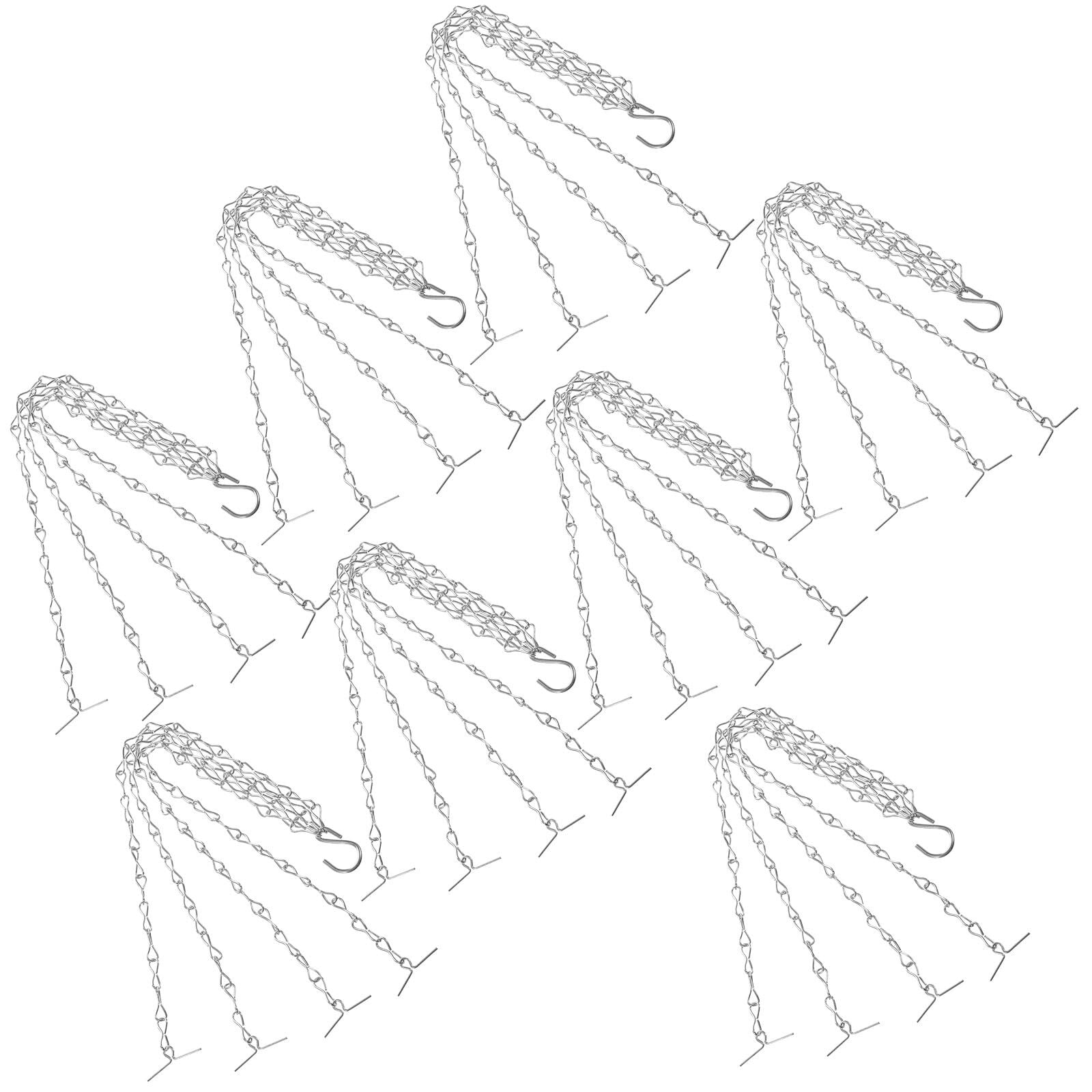 8 Pcs Plant Pot Trays Flower Chain Hanging Sturdy - Walmart.com