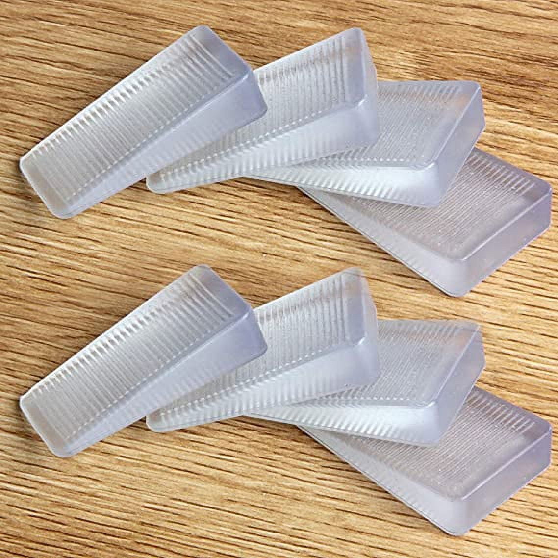 8 Pcs Plastic Clear Table Shims, Level Wedge for Home Improvement, Have ...