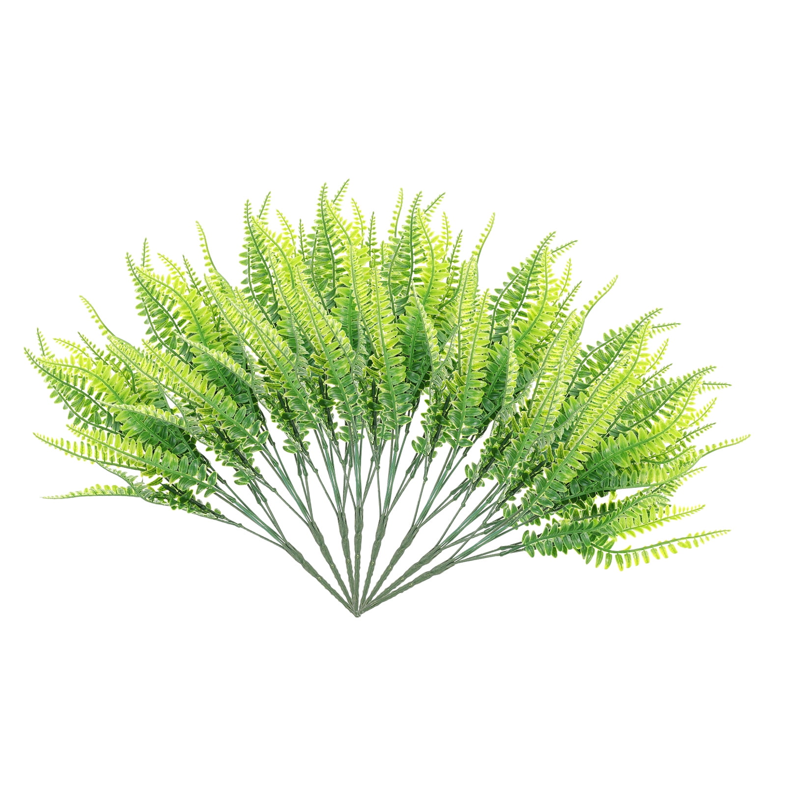 8 Pcs Plastic Fern Branch Fake Picks Tall Artificial Greenery Plant ...