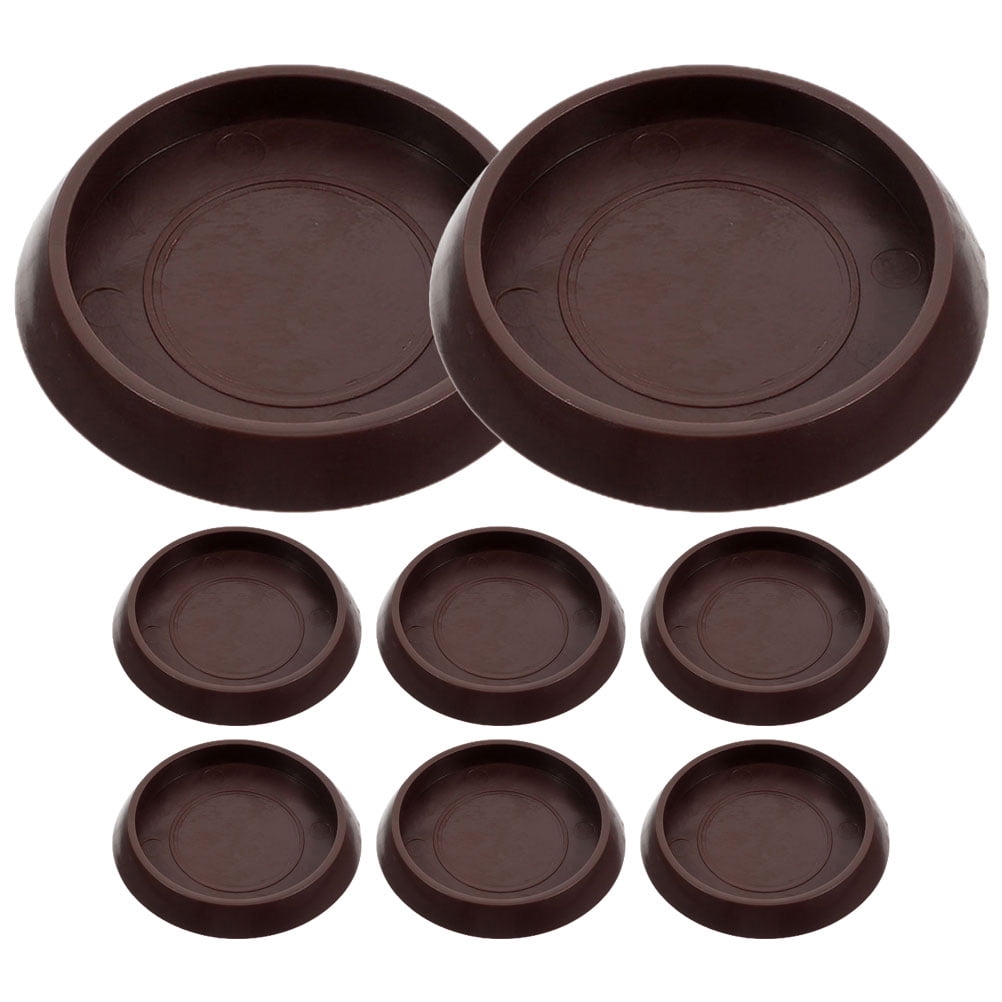 8 Pcs Plastic Furniture Coasters Carpet Fixed Casters Chair Wheel ...