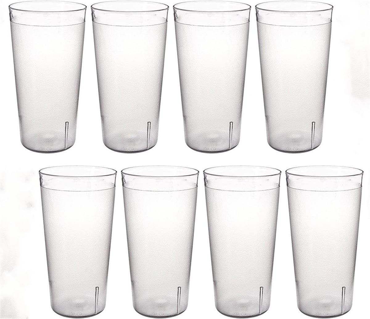 8 Pcs Plastic Glasses Water Cups,Plastic Cups Reusable,Stackable Cups ...
