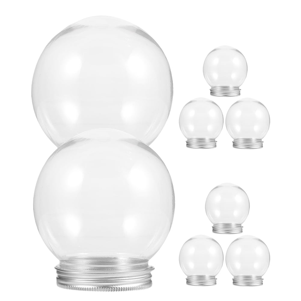 8 Pcs Christmas Snow Globe Candy Transparent Bottle Child - Walmart.com
