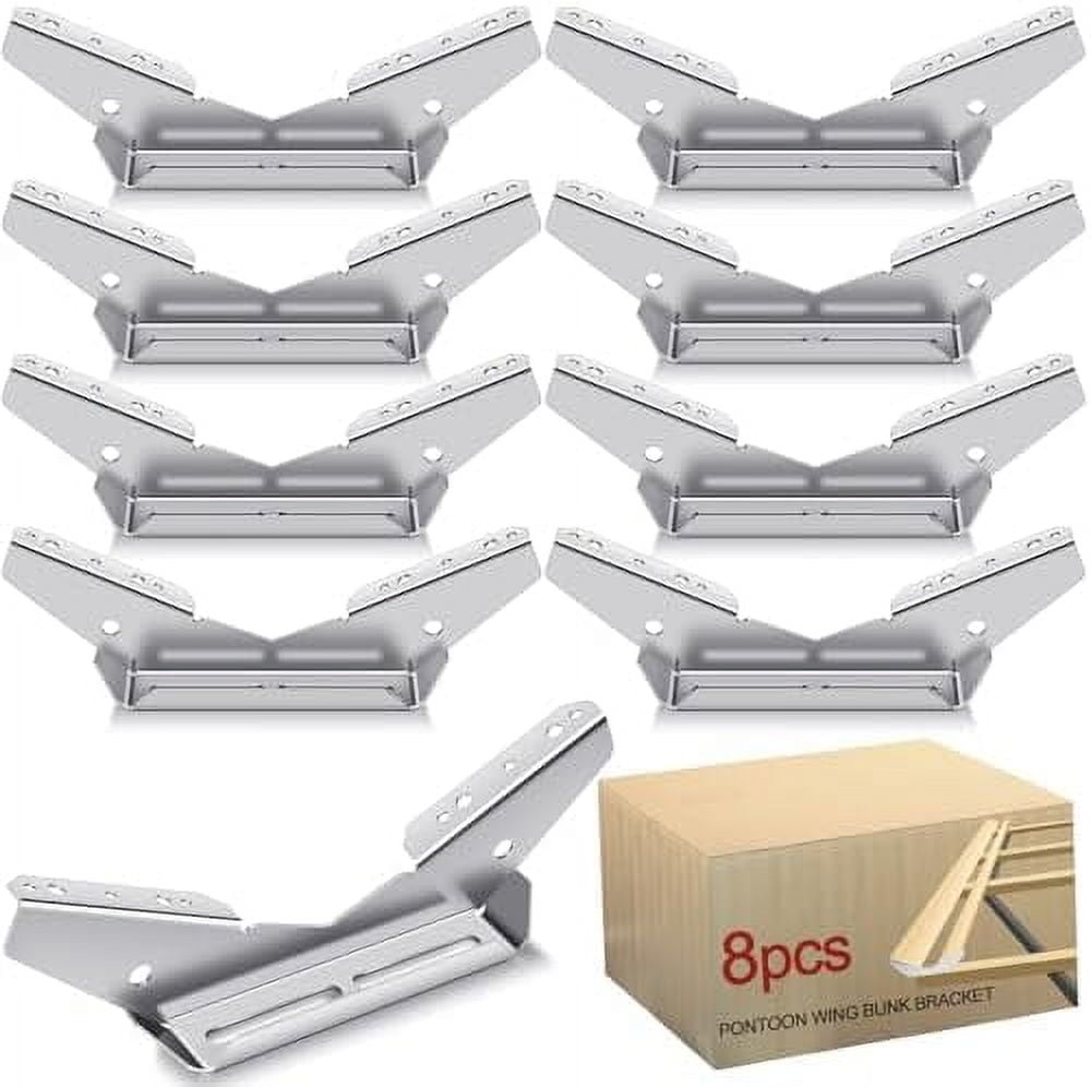 8 Pcs Pontoon Wing Brackets Pontoon Trailer V Wing Bunk Galvanized ...