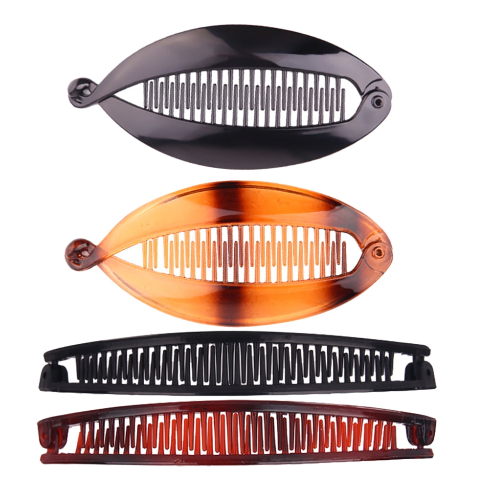 8 Pcs Ponytail Banana Clip Interlocking Comb Accessory Women's ...