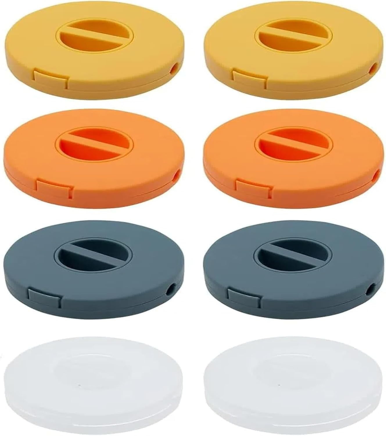 8 Pcs Portable Data Cable Storage Box, Retractable Wire Organizer ...