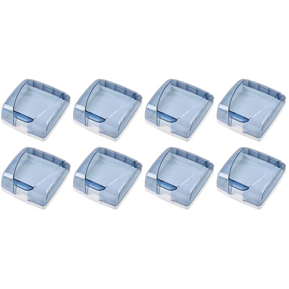 8 Pcs Power Splash Box Socket Wall Blocker Outlet Cover Supply Safety ...