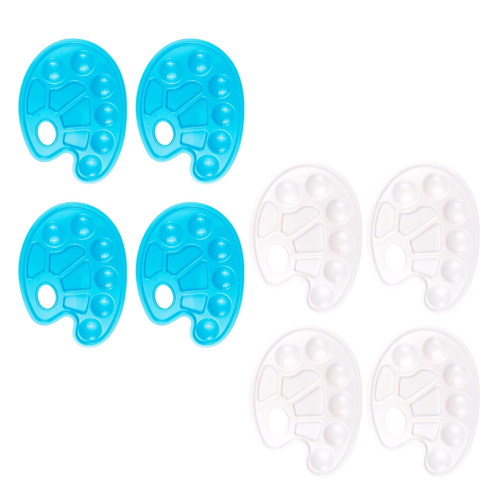 8 Pcs Practical Color Mixing Tray Watercolor Pigment Tray Plastic ...