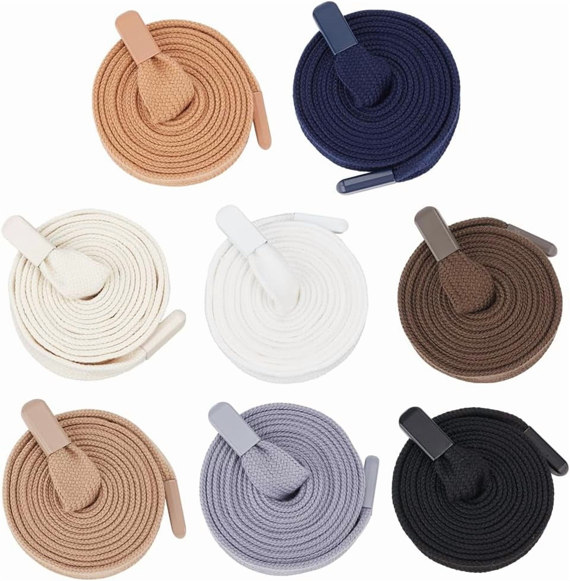 8 Pcs Premium Fibre Drawstring Cords 54.3 & 57.5 Inch Long 8 Colors ...