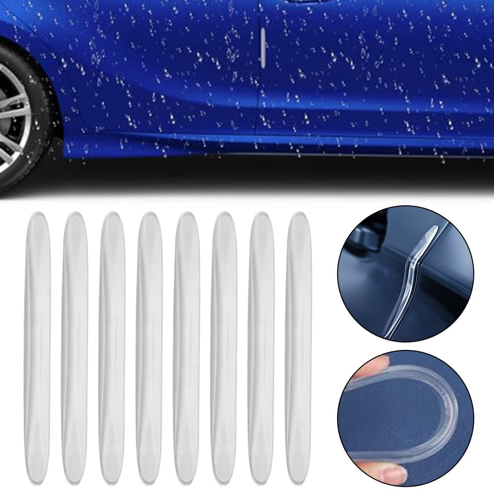8 Pcs Premium Transparent Car Door Edge Protectors Guard Strip Bump Stop Buffer - Walmart.com