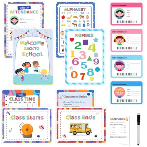 8 Pcs Pretend School Teacher Set Teacher Role Play Stuff Kids Pretend ...