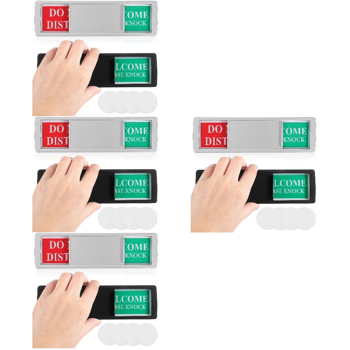 8 Pcs Privacy Slide Door Indicator Do Not Disturb Welcome Please Knock ...