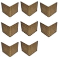 8 Pcs Pure Brass 90 Degree Right Angle Corner Protector Corner Braces ...