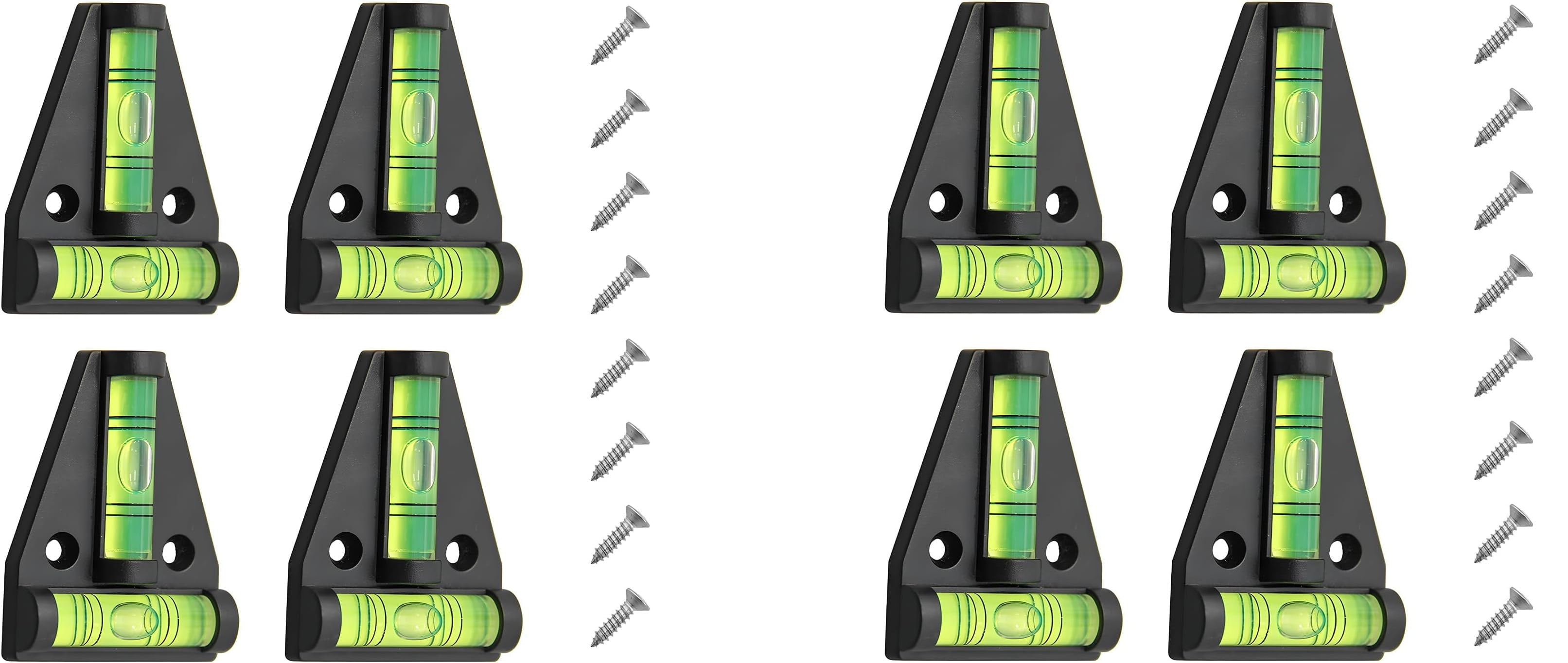 8 Pcs RV T Level Cross Check Levelers Bubble Levels Use for RVs, Camper ...