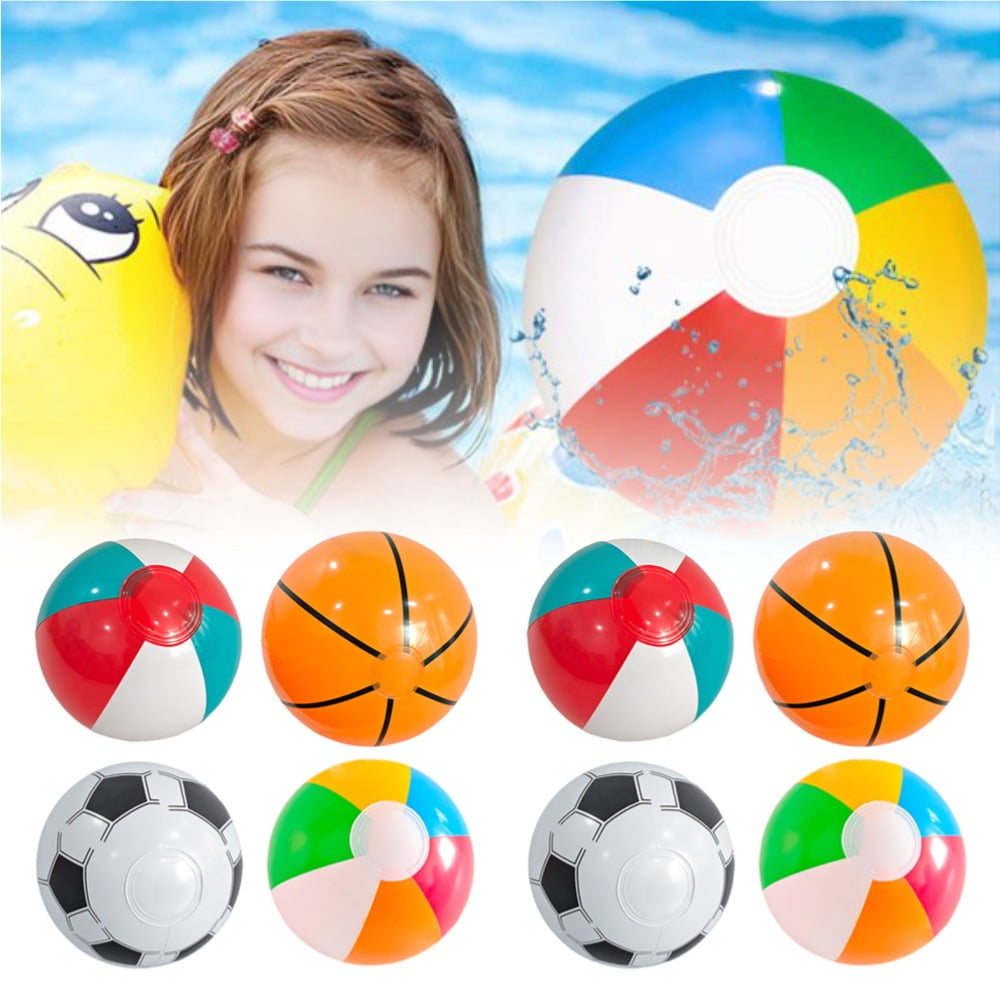 8 Pcs Rainbow Beach Balls Bulk Variety Pack 5-inch Beach Ball ...
