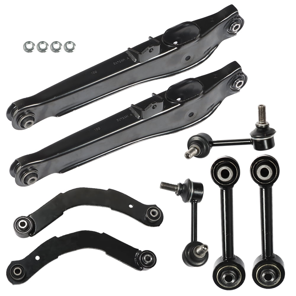 8 Pcs Rear Suspension Kit Upper Lower Control Lateral Toe Arms Sway Bar ...