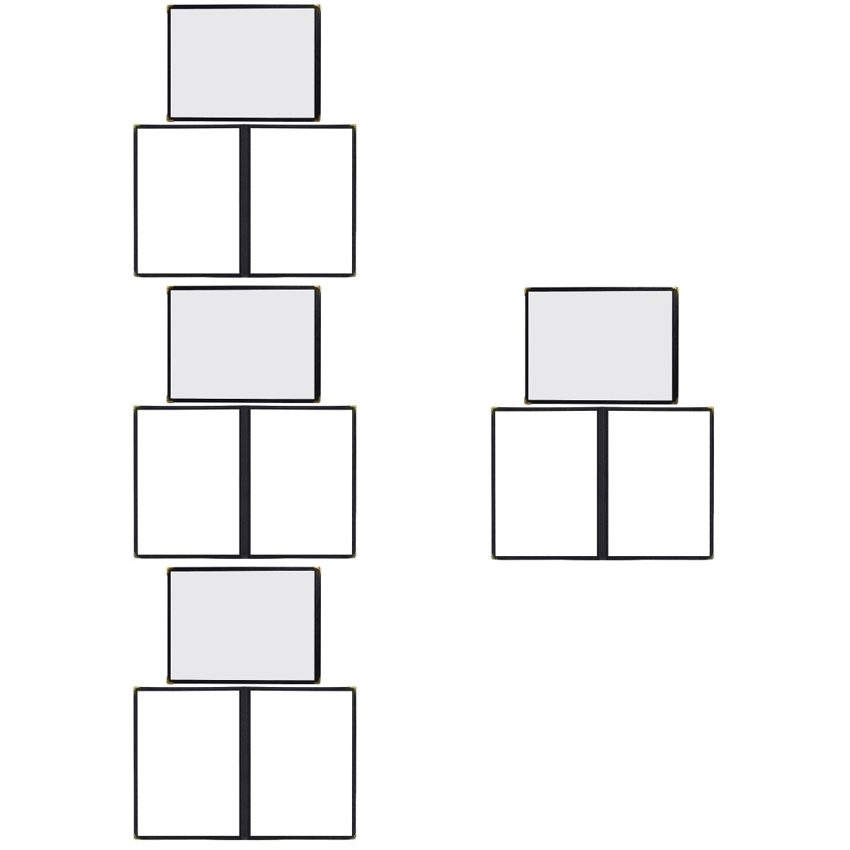 8 Pcs Recipe Folder Binders Clear Menu Covers Clear Pvc Binder Cover ...