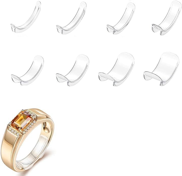 8 Pcs Ring Reducer Invisible,Smaller Ring Sizers Tightener Adjuster for ...